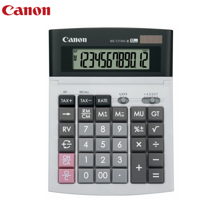 Canon WS-1210Hi III PC Keyboard Type IT Touch Keys Desktop Calculator ...