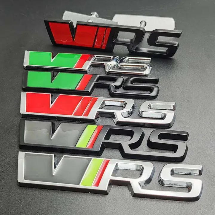 3D Metal RS VRS Emblem Car Trunk Sticker Front Grill Badge | Daraz.com.np