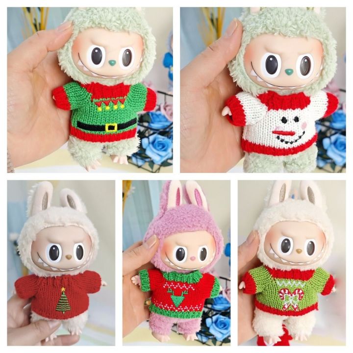 Casual Knitted Labubu Christmas Sweater Replacement Multiple Styles ...
