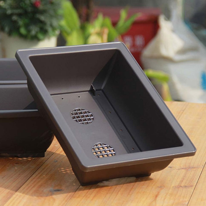 Plastic Bonsai Training Pots Flower Plant Nursery Pot Planter Balcony ...