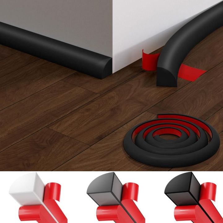 Easy Installation Peel and Stick Quarter Round Molding Self-adhesive ...