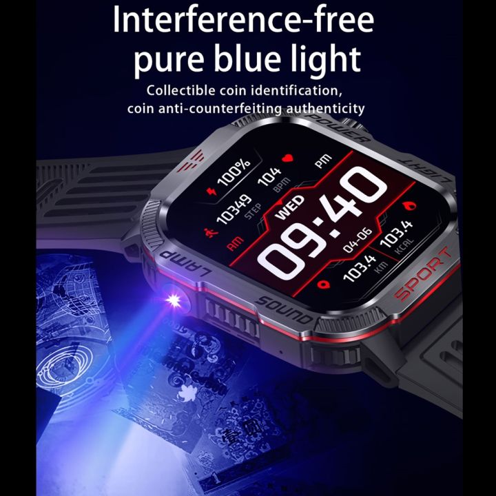 Linman ChiBear GPS Outdoor Sports with LED Lights Smartwatch Men 600 ...