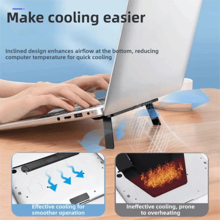 Elevated Structure Foldable Design Laptop Stand Portable Lightweight ...