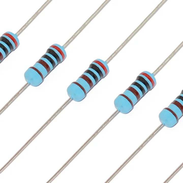 50pcs 1/2W Metal Film Resistor 1 1.2 1.5 10 12 15 100 120 150 R K Ohm ...