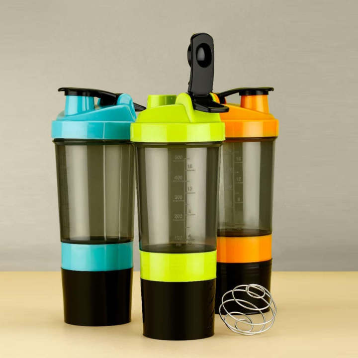 Gym Shaker Bottle, Sippers, Protein Mixers - 500ml Capacity | Daraz.com.np