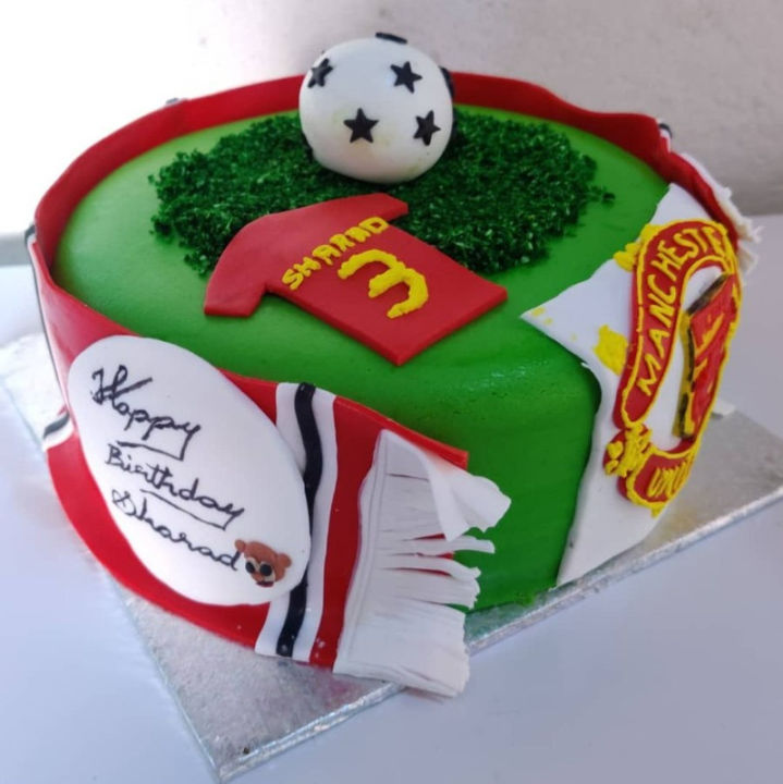 Vanilla Manchester United Theme Cake -1 Pound | Daraz.com.np