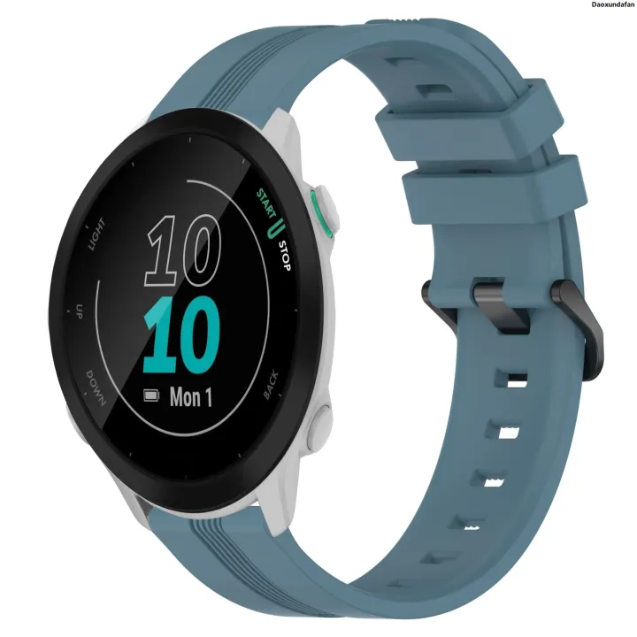 DaoxundafanSpecial For Garmin Forerunner 55 20mm Concave Striped ...