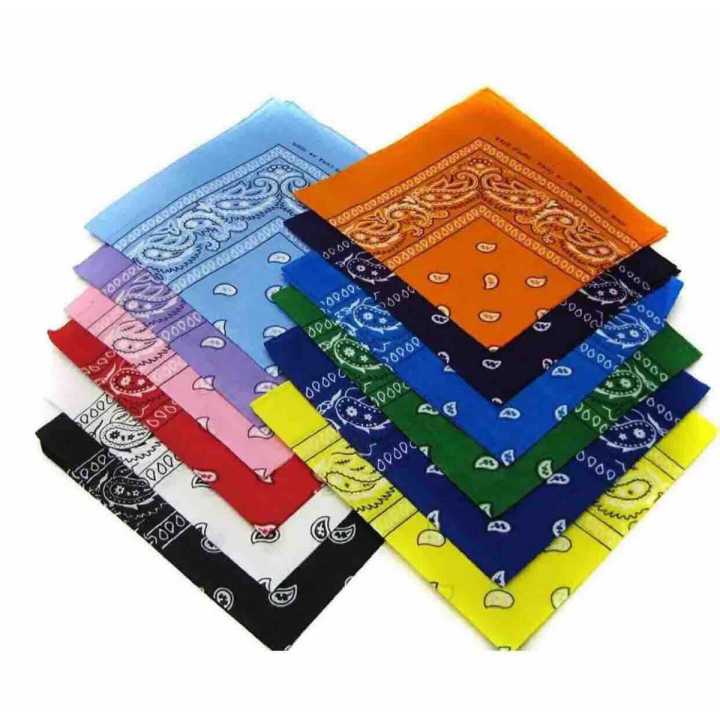 Bandana Cotton Mix Colours - Pack Of 12 | Daraz.com.np