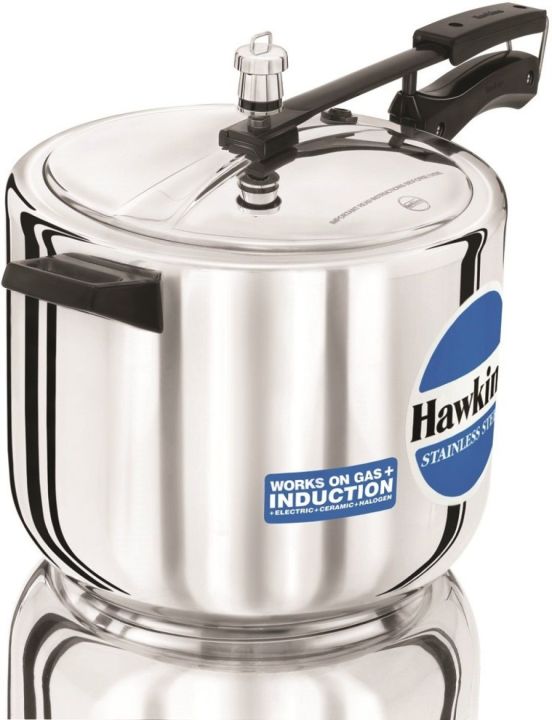 Hawkins Stainless Steel HSS10 Induction Bottom Pressure Cooker 10 Liter ...