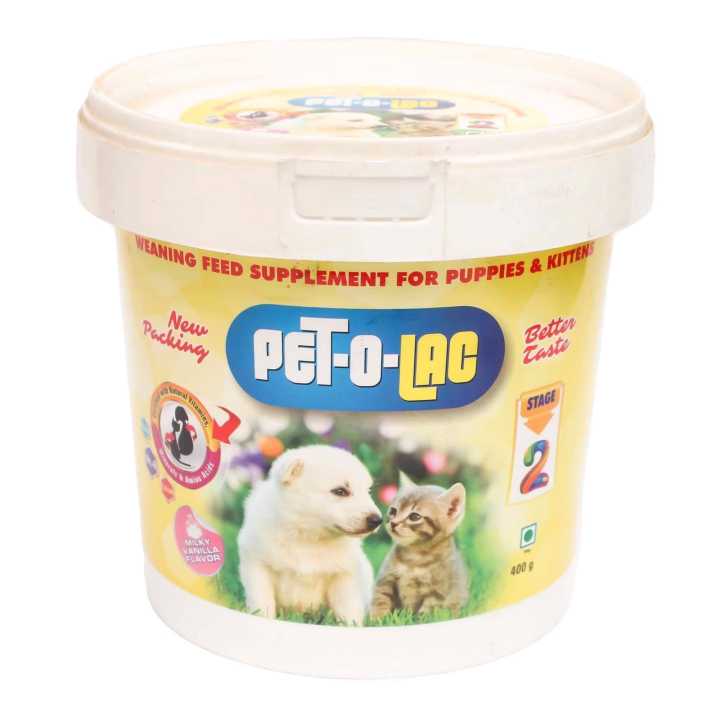 Pet-O-Lac Weaning Feed Supplement For Puppies And Ittens 400Gm | Daraz ...