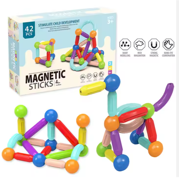 42 pieces Magnetic stick Toy | Daraz.com.np