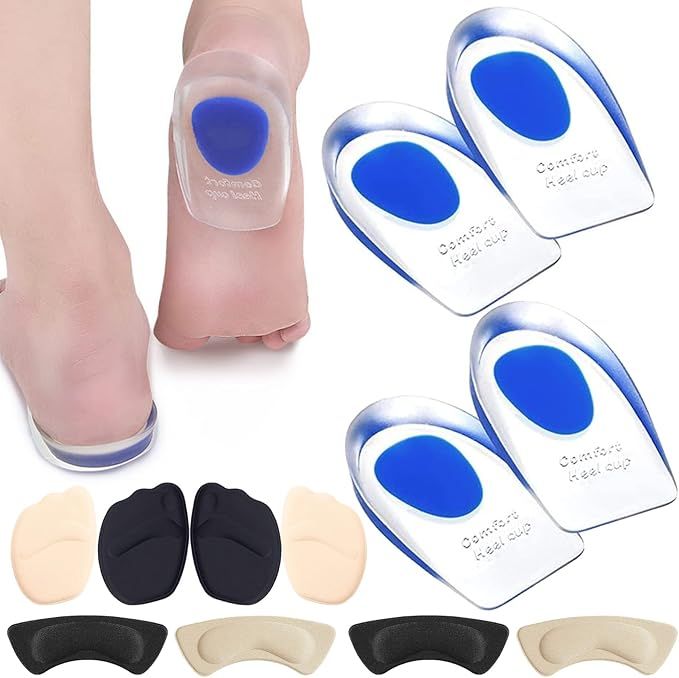 Silicone Heel Heel Heel Pad 4 Pieces Heel Pads for Women Men, Heel Lift ...
