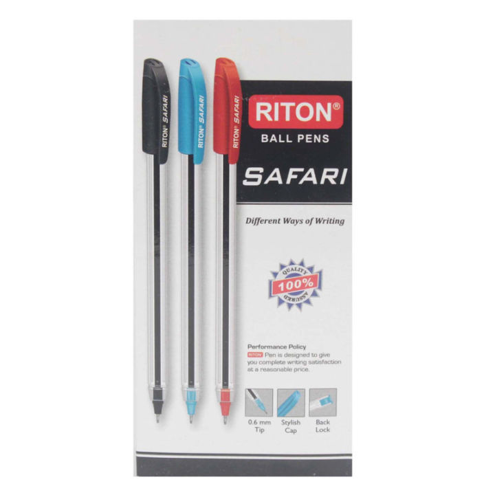 Black Riton Safari Ball Pen Pack of 20 | Daraz.com.np
