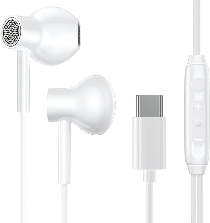 JR-EC01 Joyroom Type C Wired Earphones with 14.2mm large composite ...
