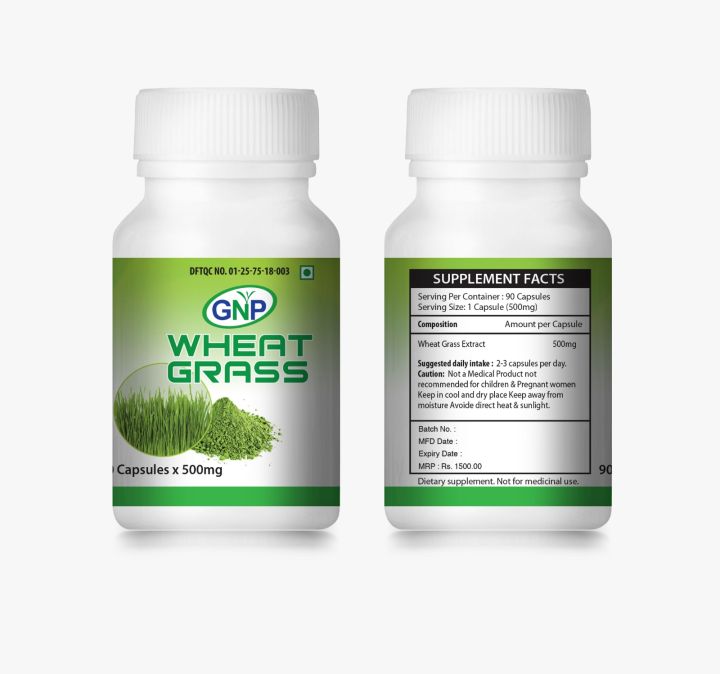 GNP Wheat Grass Nutrient Health Supplement (90 capsules) | Daraz.com.np