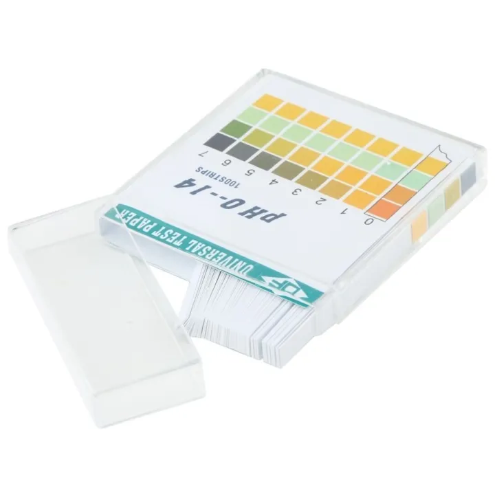 100 Strips Easy To Cary PH Value 0-14 PH Test Paper Litmus Testing Kit ...