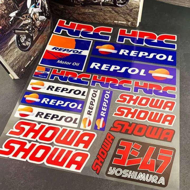 Reflective Motorcycle accessories stickers Decals waterproof for HONDA ...