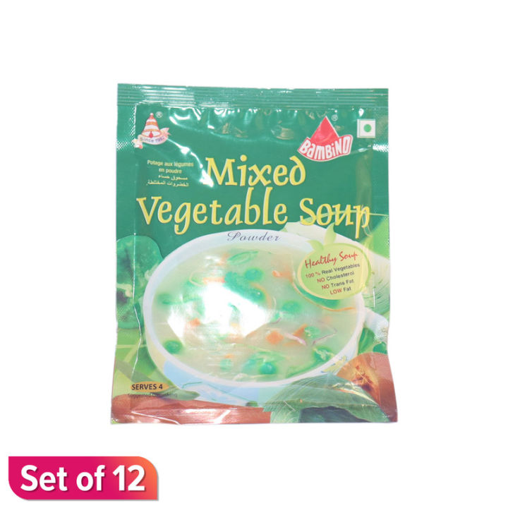Bambino Mixed Vegetable Soup Powder 45g - Set Of 12 | Daraz.com.np