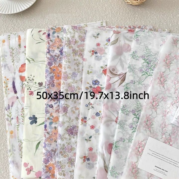 Sweet Journal 10PCS Floral Sydney Paper Flower Wrapping Paper Gift ...