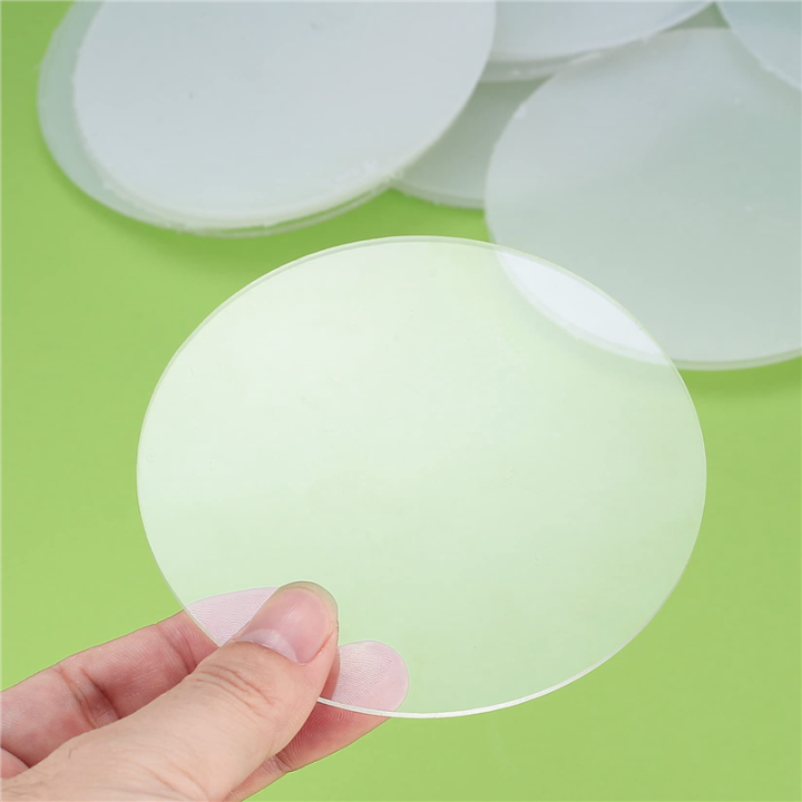 2X Clear Round Acrylic Sheets, 4 Inch Acrylic Circle Discs Boards ...