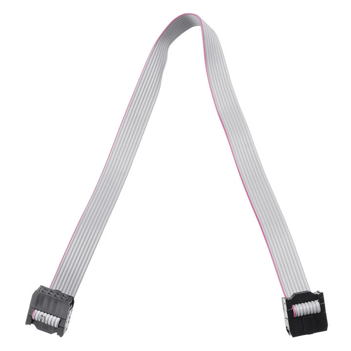 2.54mm FC-8P IDC Flat Gray Cable LED Screen Connection JTAG Download ...