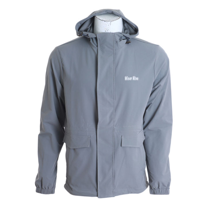 Wiser Mine Grey Color Windcheater For Men/ Grey Stylish Windcheater For ...