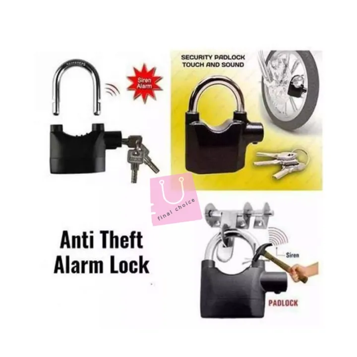 Heavy Duty Security Siren Alarm Lock System 110db | Daraz.com.np