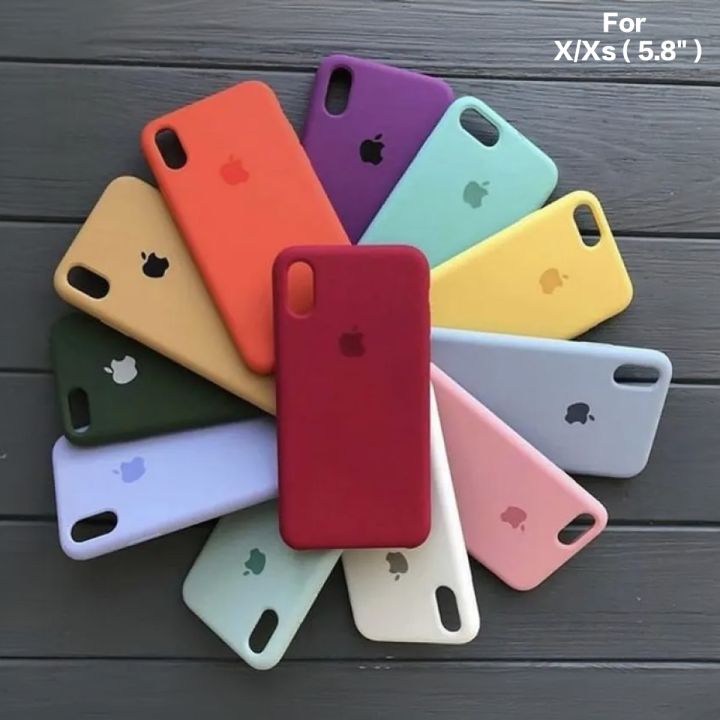 Apple iPhone X / Xs (Small Size-5.8" Display) Liquid Silicone Soft ...