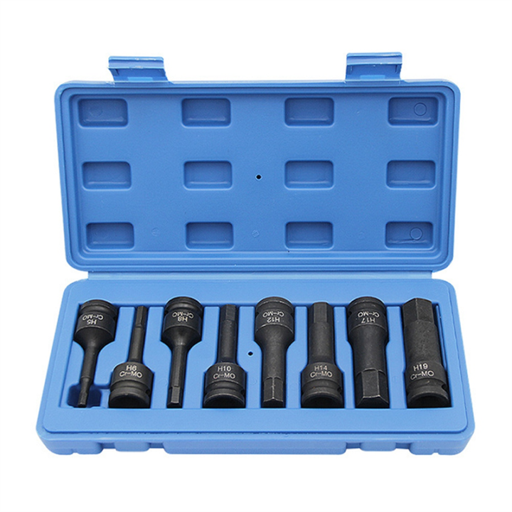 1/2 Inch Drive Master Impact Hex Bit Set 1/2 Inch Drive Hex Bit Socket ...