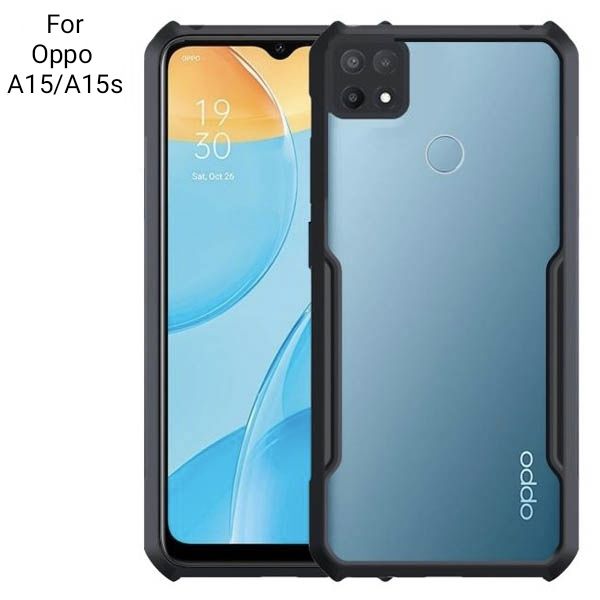 Oppo A15 / Oppo A15s Clear Transparent With Bumper Cover Case - Non ...