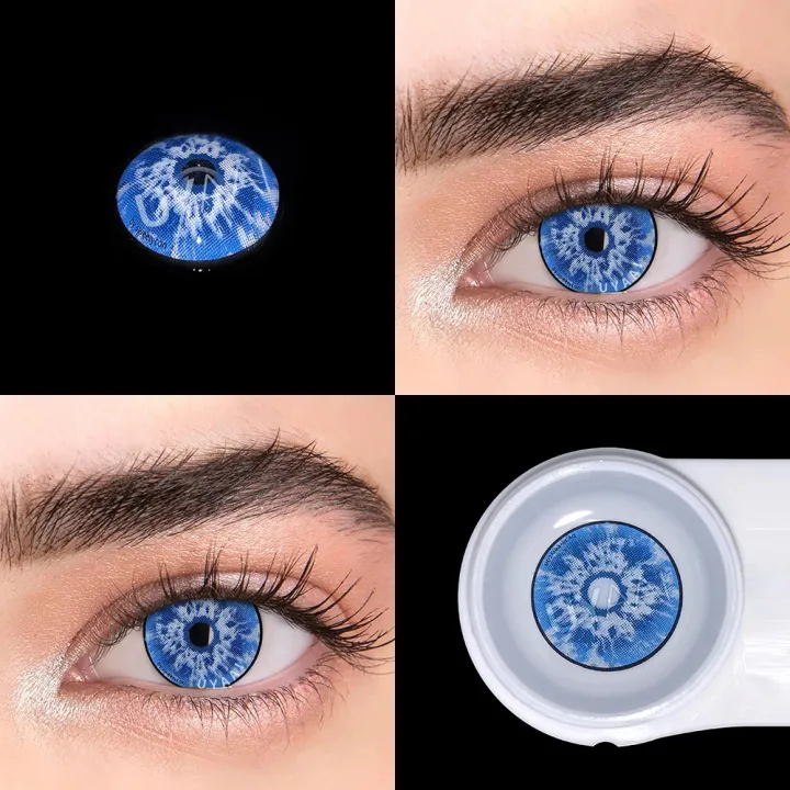 ZEBF--UYAAI 1 Pair Cosplay Contact Lenses Makima Gojo Power Lenses ...