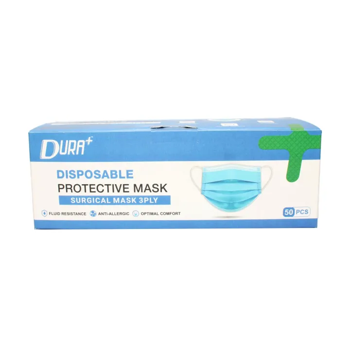 Dura + Disposable Protective Surgical Mask 3PLY 50 Pieces | Daraz.com.np
