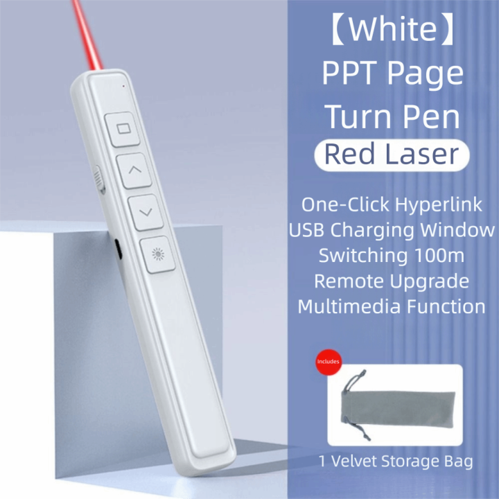 Comfortable Grip 2.4GHz Wireless Presentation Clicker Infrared Remote ...
