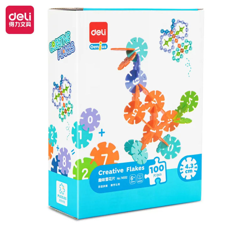 DELI Building Blocks Set Toy For Kids - Creative Flakes (74552) | Daraz ...