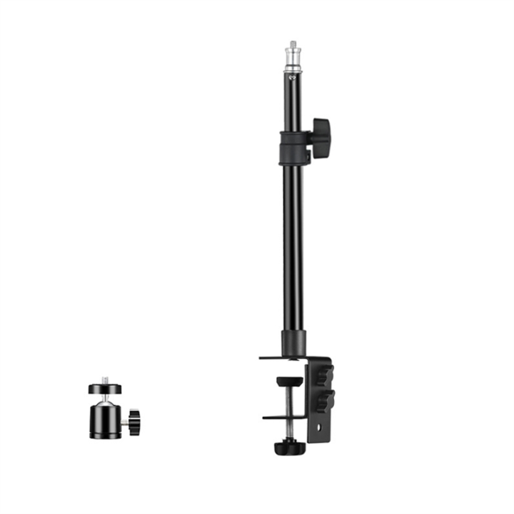 C Tripod Clamp Desk Mount Light Stand With 1/4In Ball Table Fixture ...