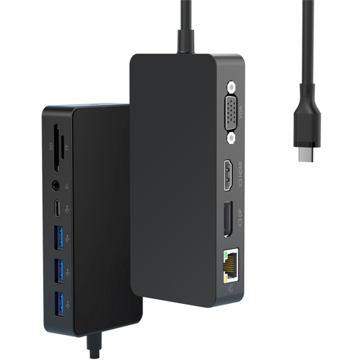 Gigabit Network Port Docking Station Multifunctional High-Speed Hub 12 ...