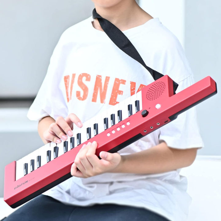 Bigfun BF-3755 37 Keys Electronic Keyboard Piano for Kids with Microphone & Type-C Rechargeable ...