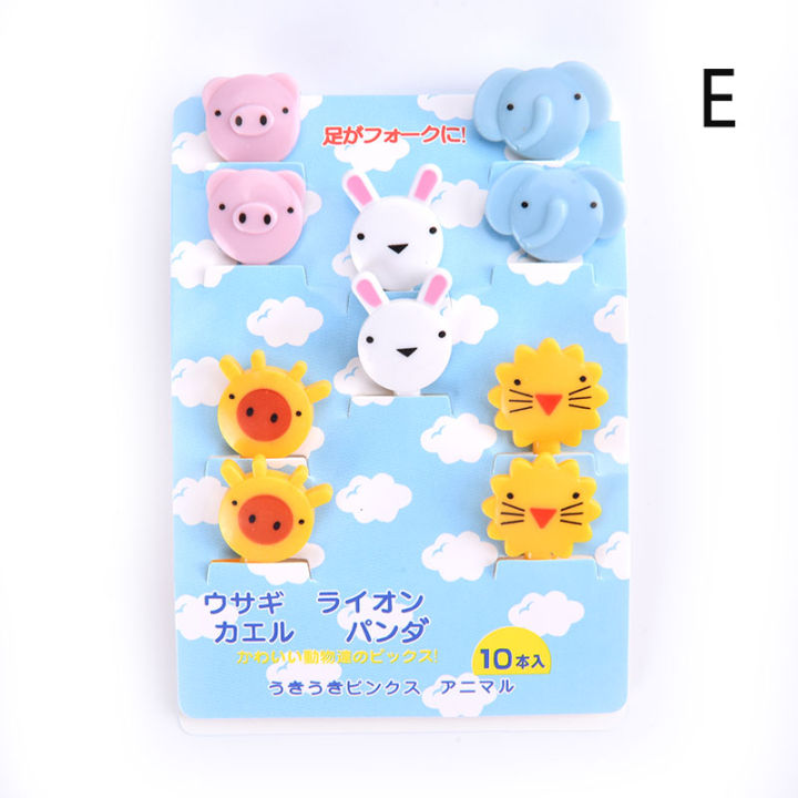 Fruit Fork Mini Cartoon Kids Food Fruit Pick Toothpick Party Decor ...