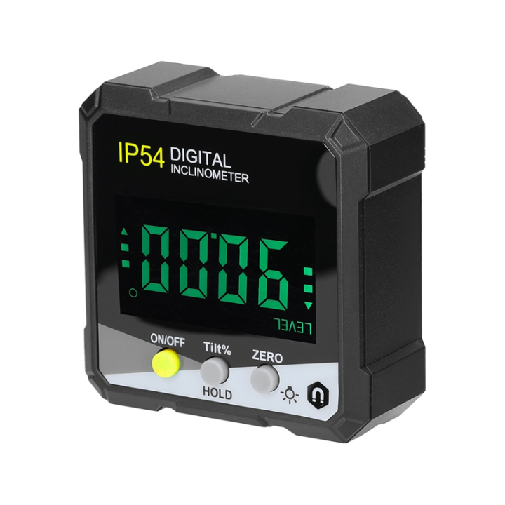 IP54 4X90° Portable Digital Inclinometer LCD Backlight Digital ...