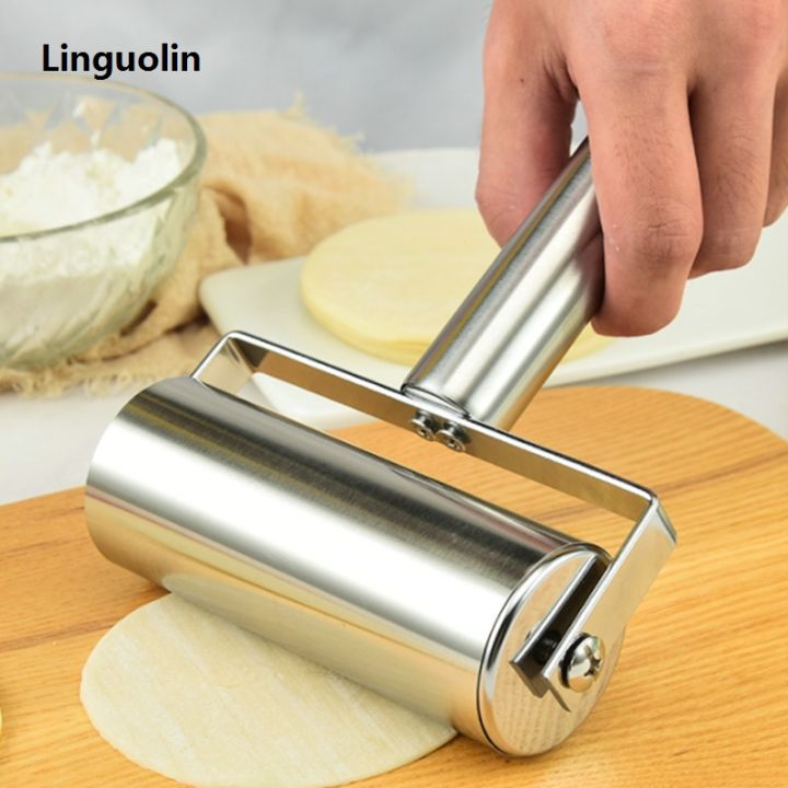 Linguolin Stainless Steel Double Head Rolling Pin Non-stick Dough ...