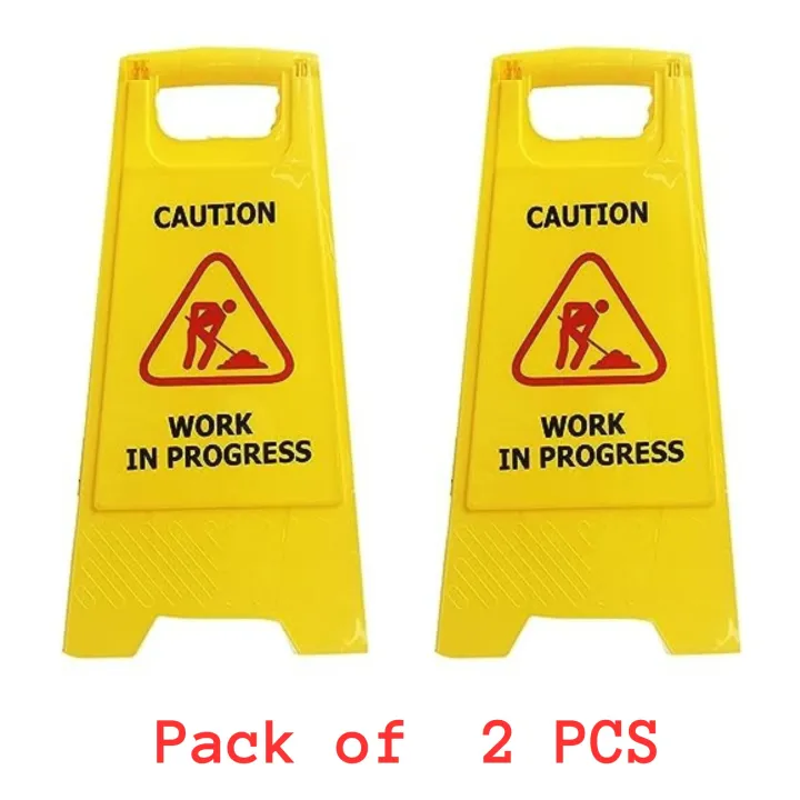Caution Work in progress Sign Board / Work in Progress Sign | Daraz.com.np