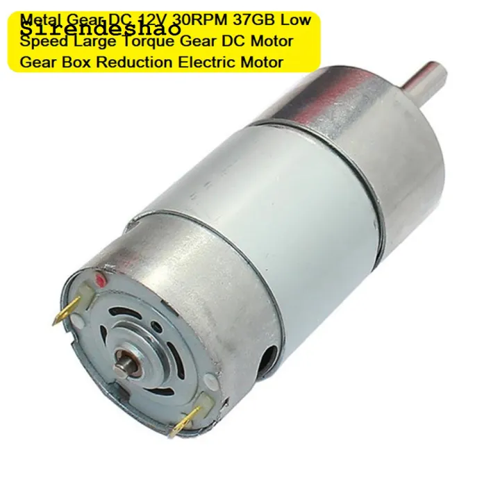 Sirendeshao 555 High Torque 12V 30 RPM Micro Brush DC Motor Low Speed ...