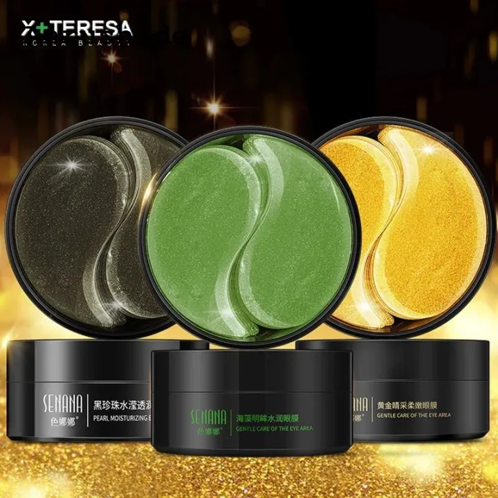 Anrushide Precious 24K Gold Eye Patches 60pcs Korean Collagen Hydrogel ...
