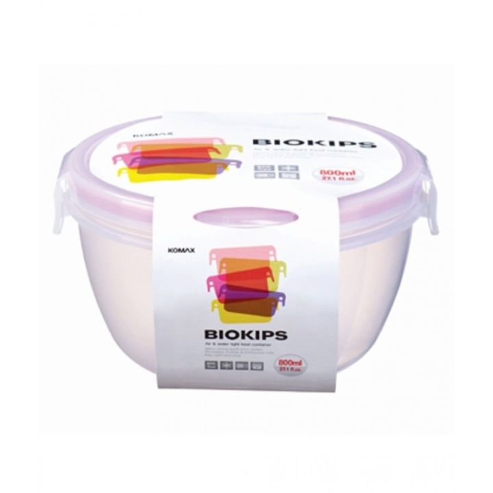 Komax Biokips Plastic Food Storage Round Snack & Dip Container / Lunch ...