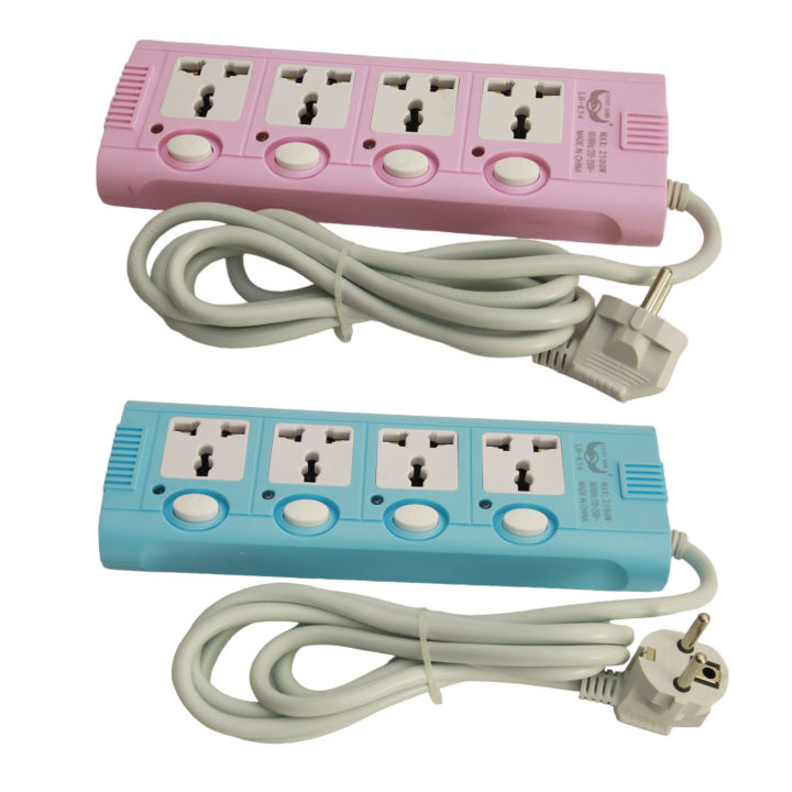 Lucky Hawk 4 Port 2500W (10A) Max 1.5 Meter Length Extension Multiplug ...