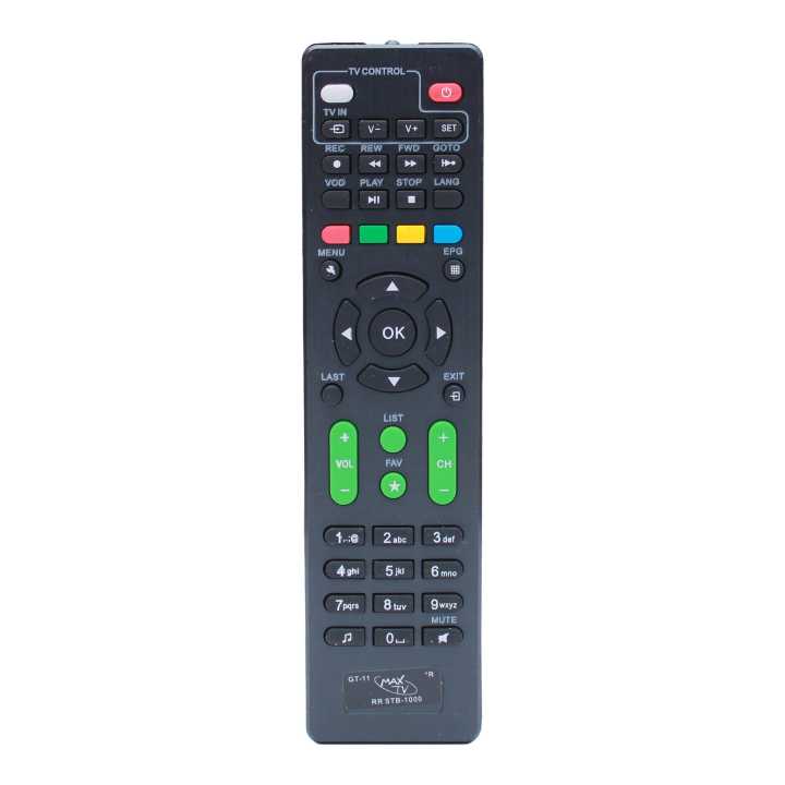 Max Tv Remote For Maxtv Set Top Box | Daraz.com.np