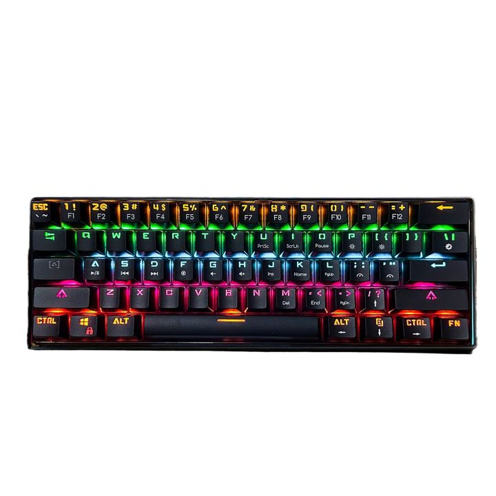 Ultra-Compact Mechanical Gaming Keyboard | 16 Colors RGB LED Backlit ...