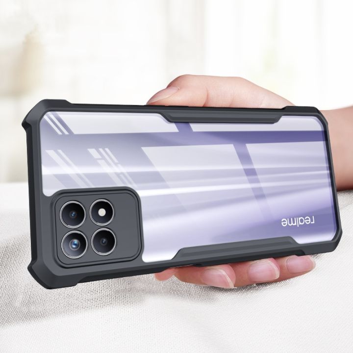 Realme 8i / Narzo 50 4G (Same Size- Side Fingerprint) Clear Transparent ...