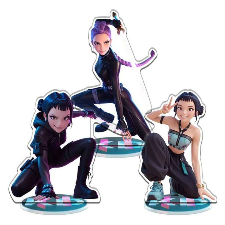 Fans Gifts Rumi Mira Zoe KPop Demon Hunters Standing Plates Huntrix ...