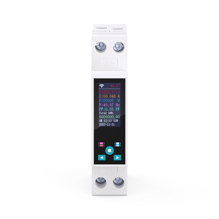 TONGOU Smart Circuit Breaker TUYA 1-50A MCB LCD Display Current Under ...